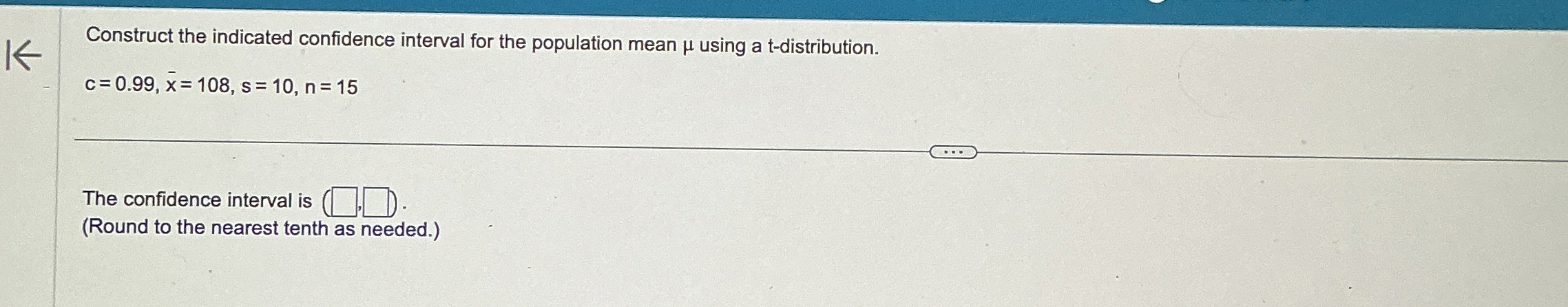 Solved Construct the indicated confidence interval for the | Chegg.com
