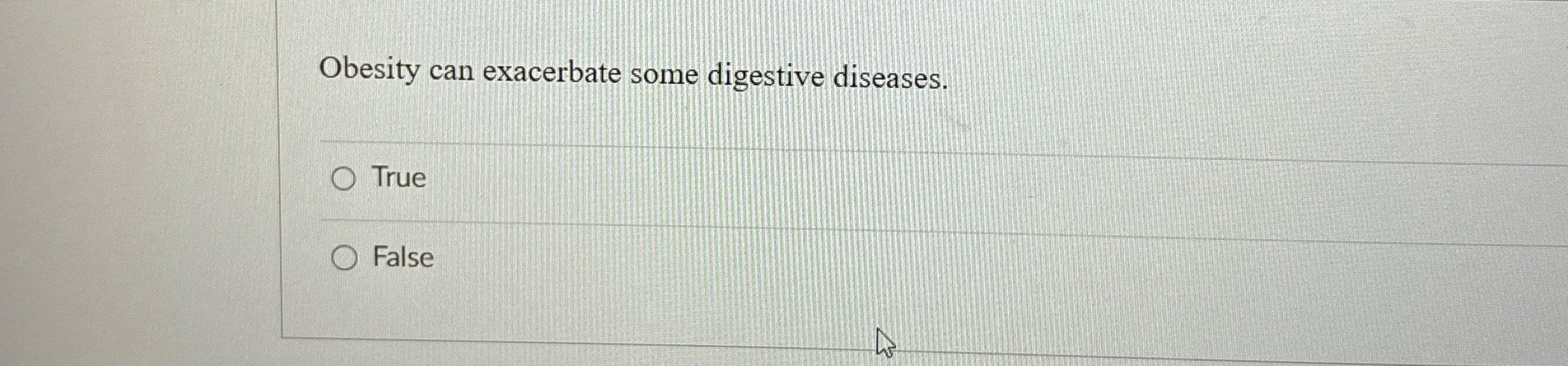 Solved Obesity can exacerbate some digestive | Chegg.com