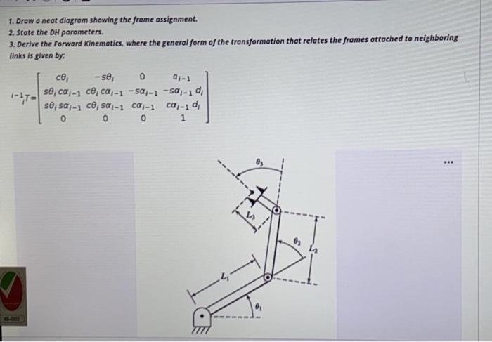 Solved 1. Draw a neat diagram showing the frame assignment | Chegg.com