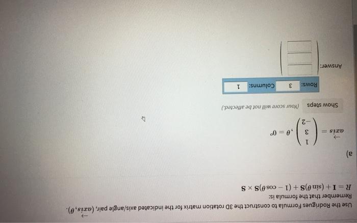 Solved Use the Rodrigues Formula to construct the 3D | Chegg.com