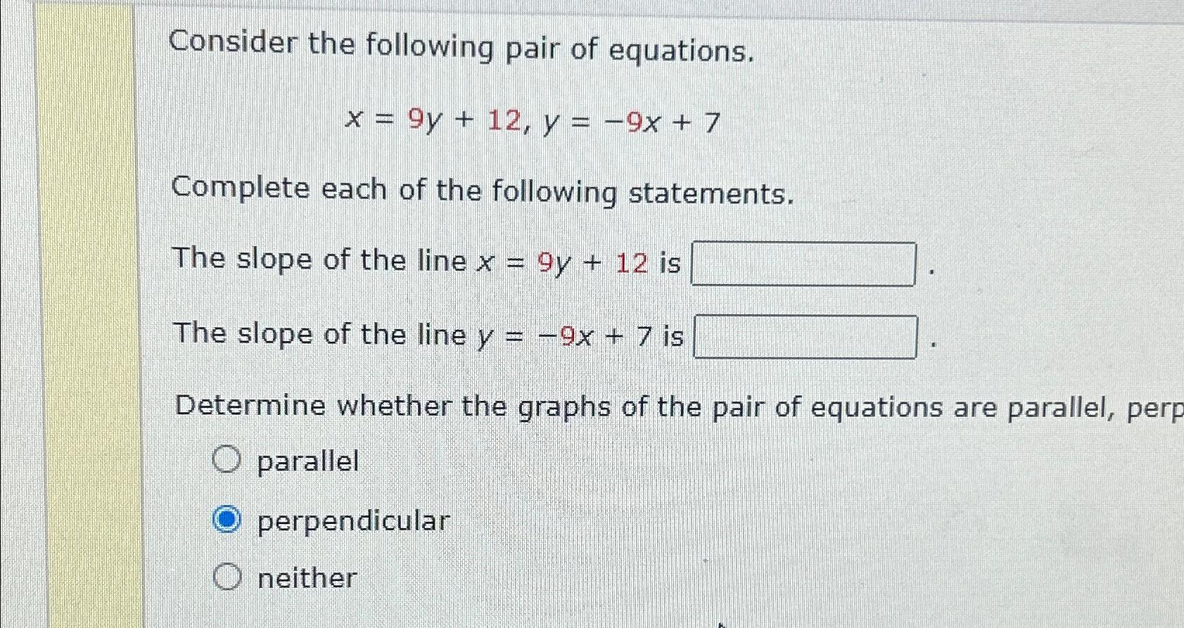 Solved Consider the following pair of | Chegg.com
