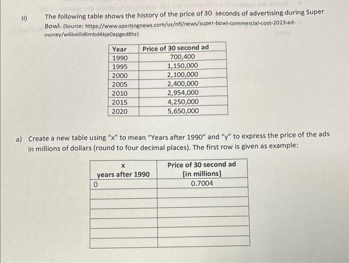Solved b) Use the Modeling methods learned in Week 3 to | Chegg.com