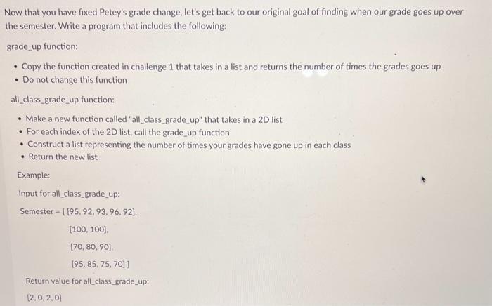 Solved Now that you have fixed Petey's grade change, let's | Chegg.com