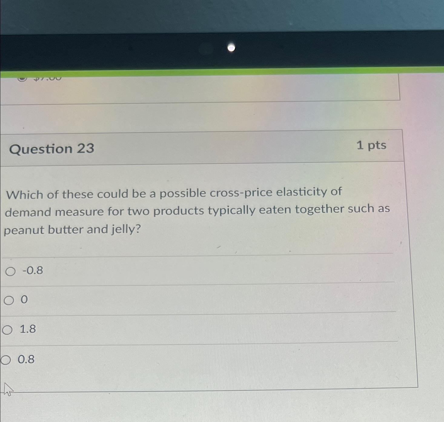 Solved Question 231 ﻿ptsWhich of these could be a possible | Chegg.com