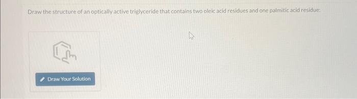 Solved Draw the structure of an optically active | Chegg.com
