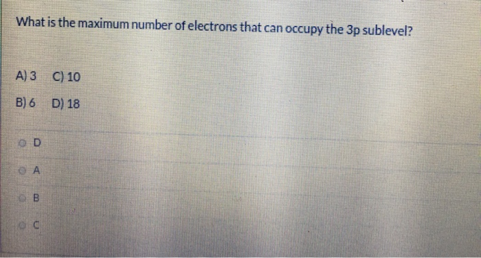 Solved What is the maximum number of electrons that can | Chegg.com