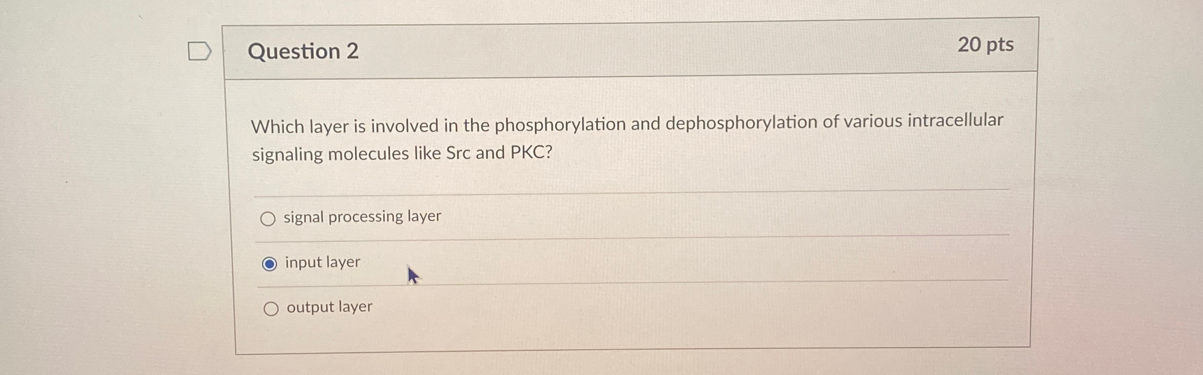 Solved Question 220 ﻿ptsWhich layer is involved in the | Chegg.com