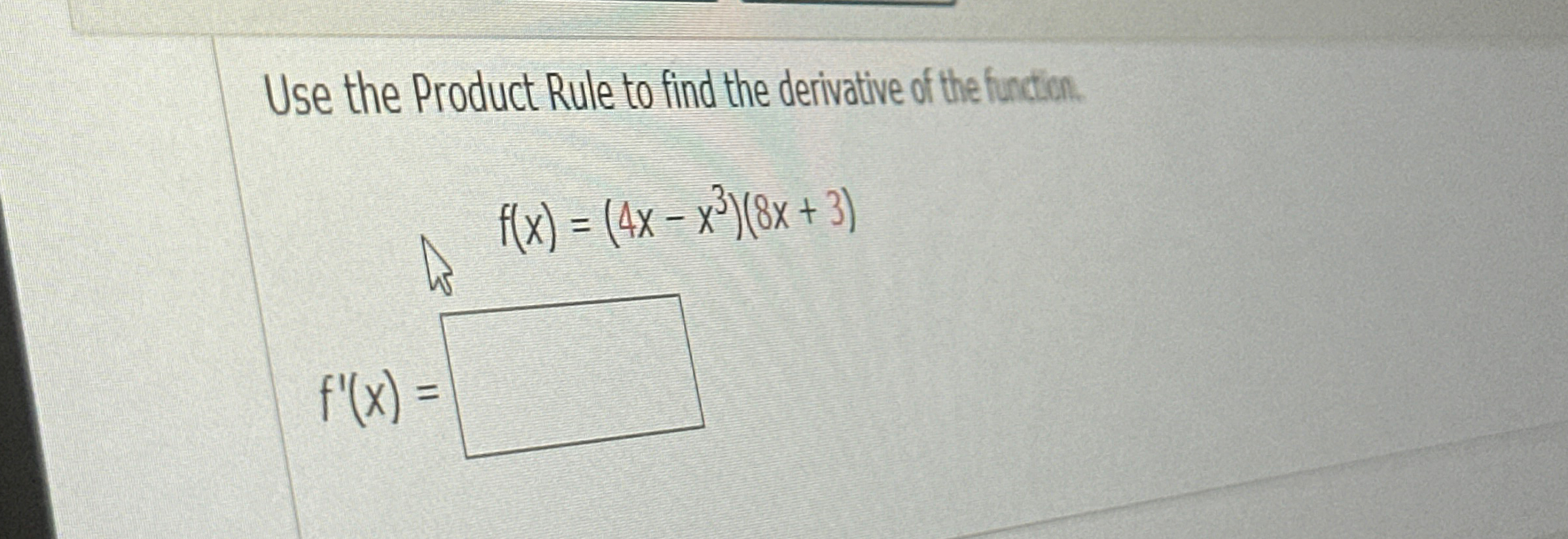 Solved Use the Product Rule to find the derivative of the | Chegg.com