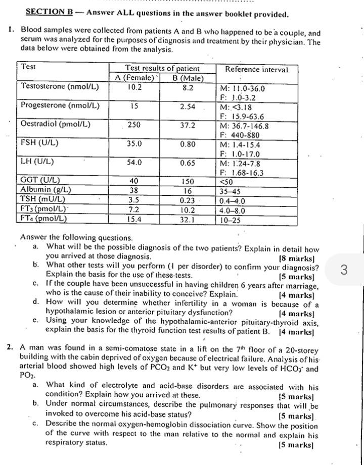 Solved SECTION B - Answer ALL questions in the answer | Chegg.com