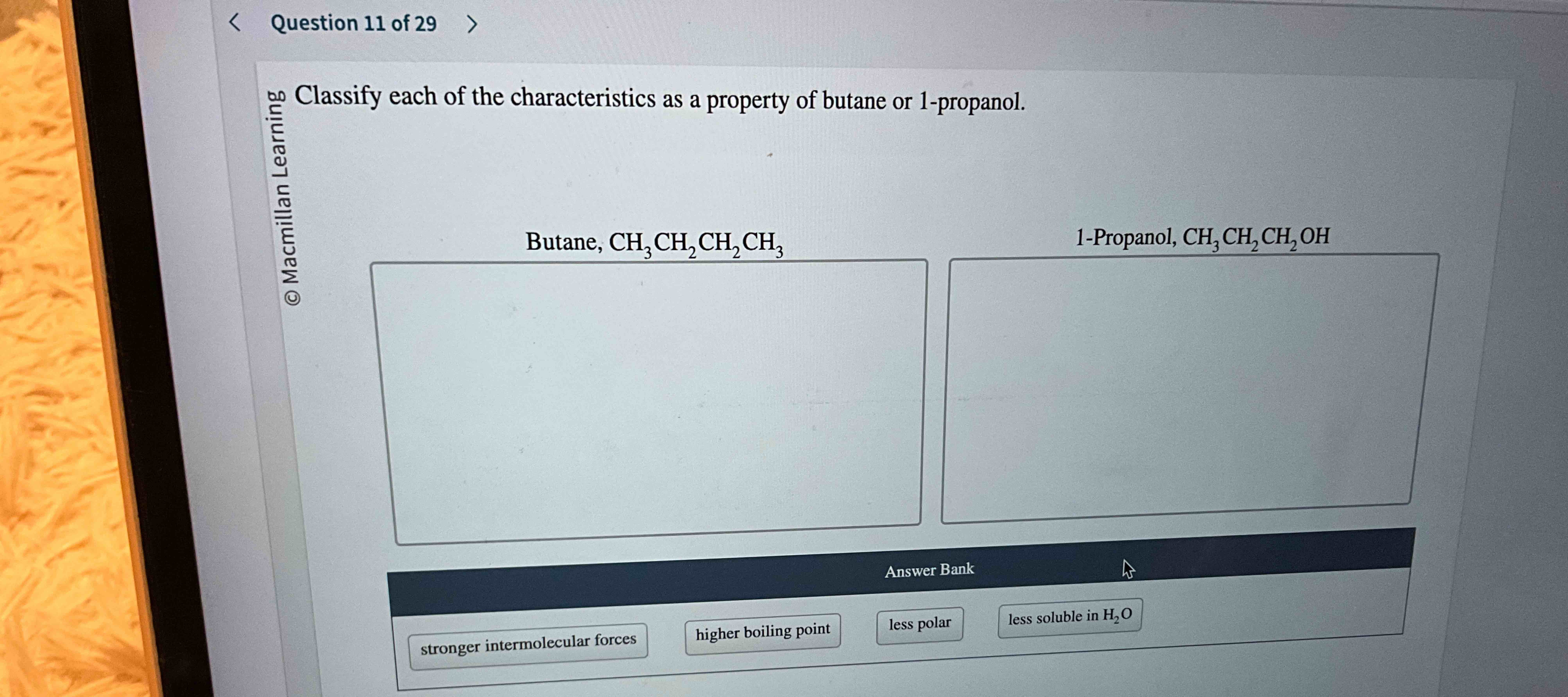 Solved Question 11 ﻿of 29 \infty ^(\infty ) ﻿Classify each | Chegg.com
