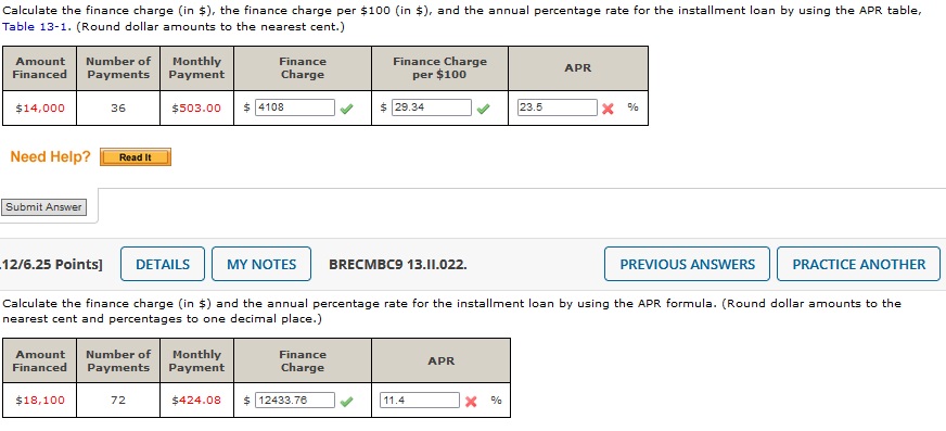 Solved Calculate the finance charge (in $ ), ﻿the finance | Chegg.com
