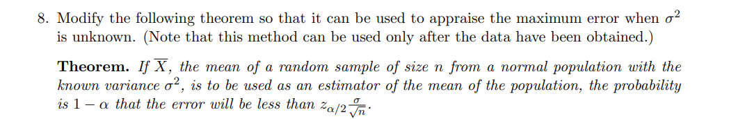 Solved Modify the following theorem so that it can be used | Chegg.com