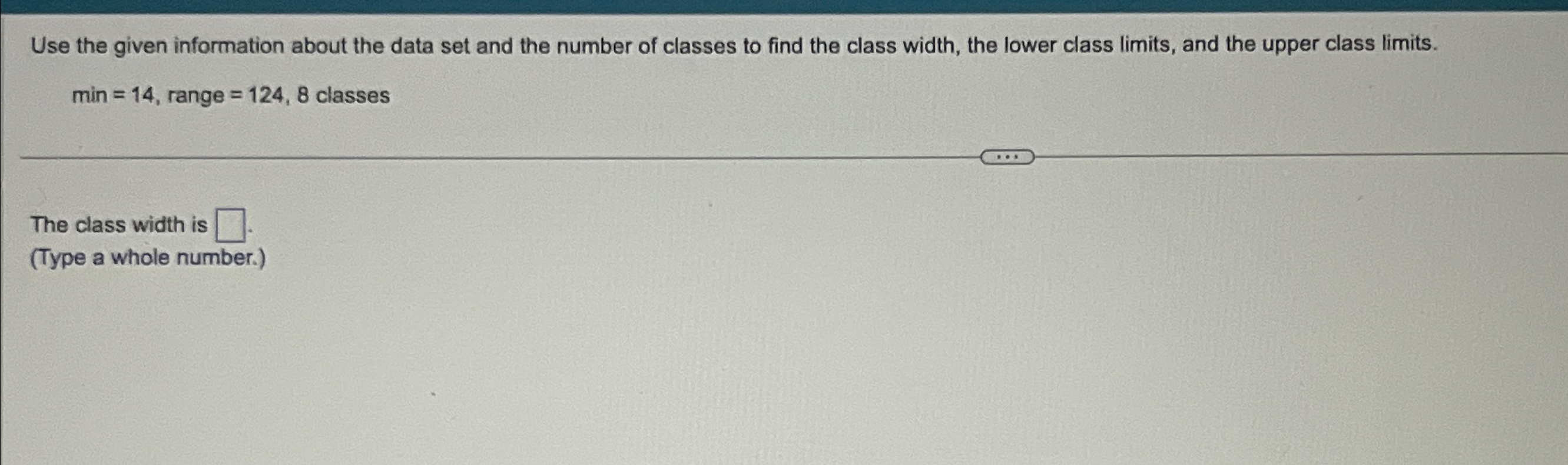 Solved Use the given information about the data set and the | Chegg.com