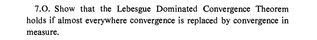 Solved 7.O. Show that the Lebesgue Dominated Convergence | Chegg.com Solved 7.O. Show that the Lebesgue Dominated Convergence | Chegg.com