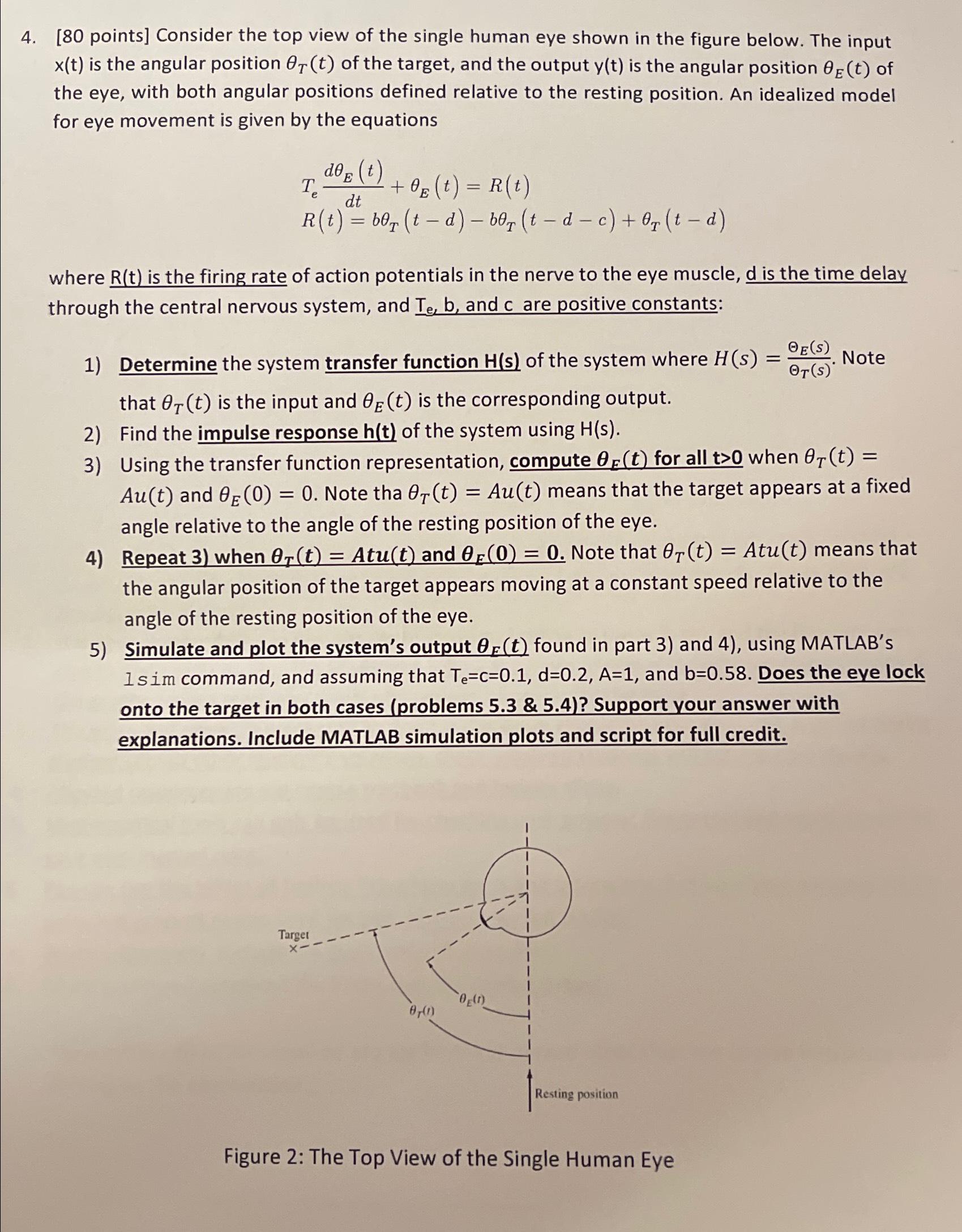 Solved [80 ﻿points] ﻿Consider the top view of the single | Chegg.com