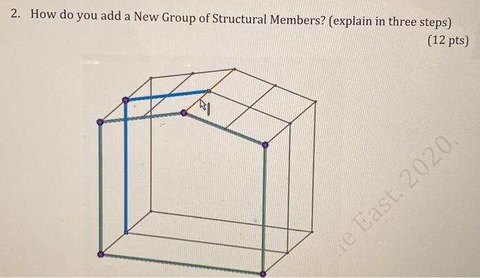 Solved 2. How do you add a New Group of Structural Members? | Chegg.com