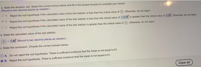 Solved Consider the following hypothesis test with n=20. s = | Chegg.com