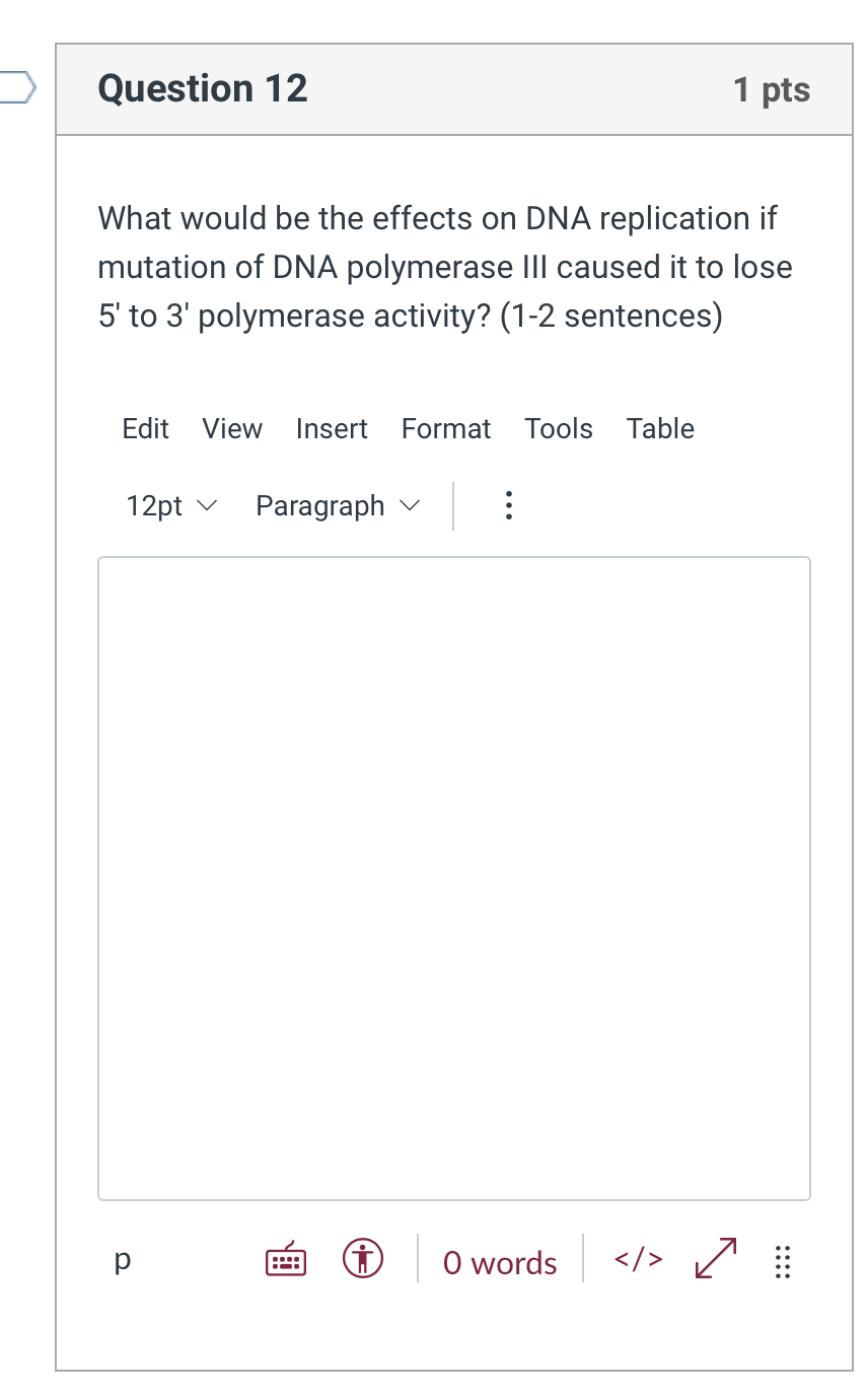 Solved Question 121 ﻿ptsWhat would be the effects on DNA | Chegg.com