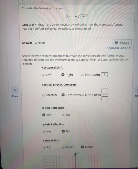 Solved Consider the following function. r(x) = -x - 4 Step 3 | Chegg.com