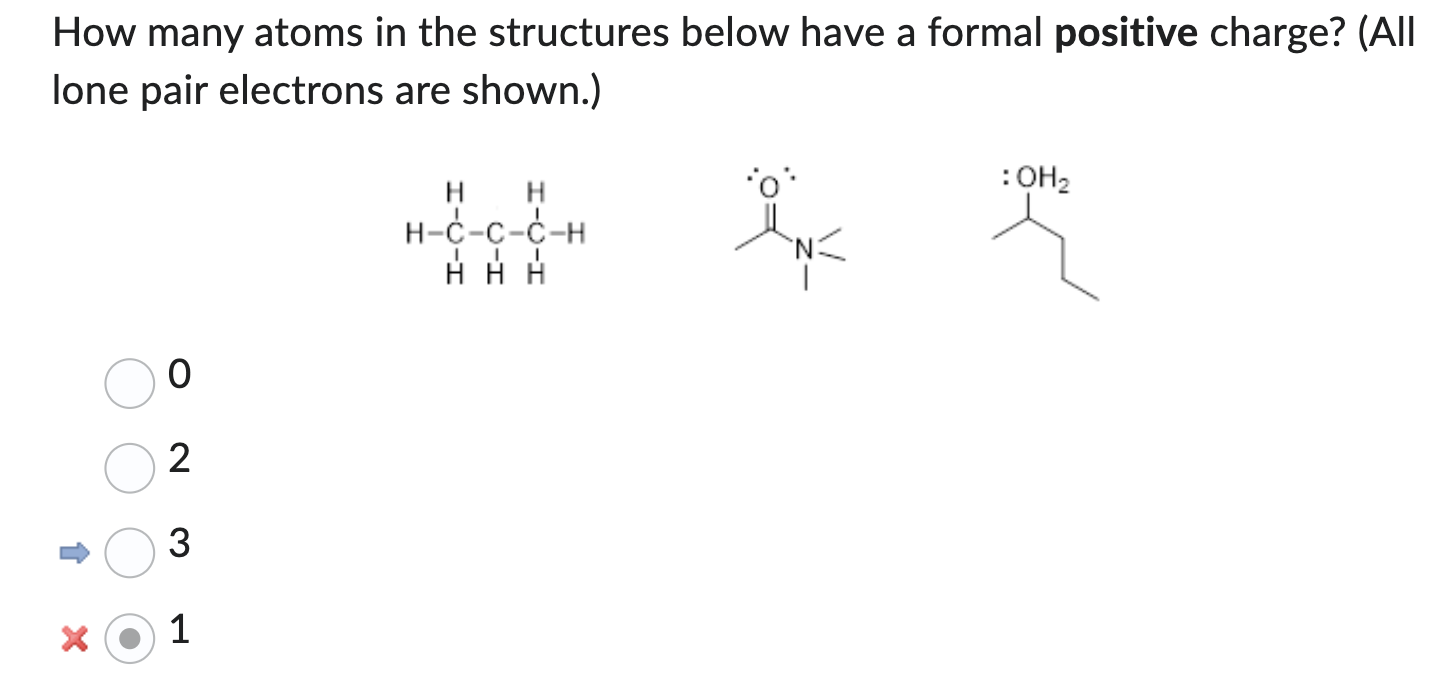 Solved How many atoms in the structures below have a formal | Chegg.com