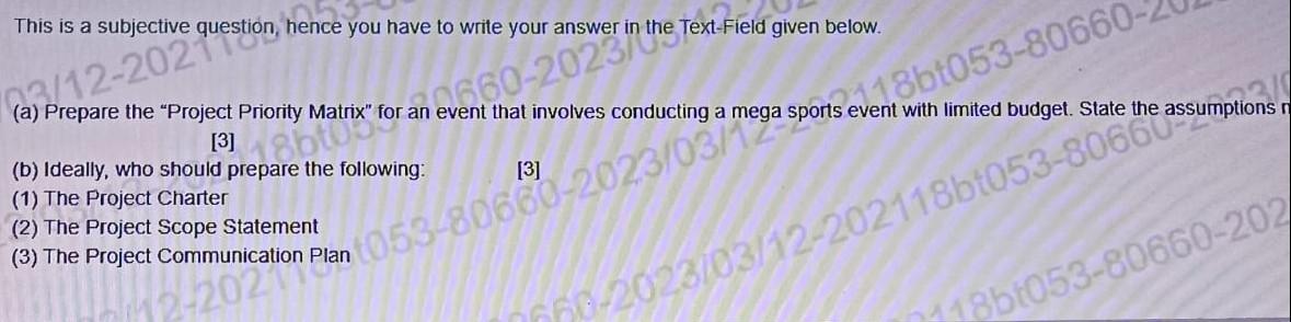 This is a subjective question, hence you have to | Chegg.com