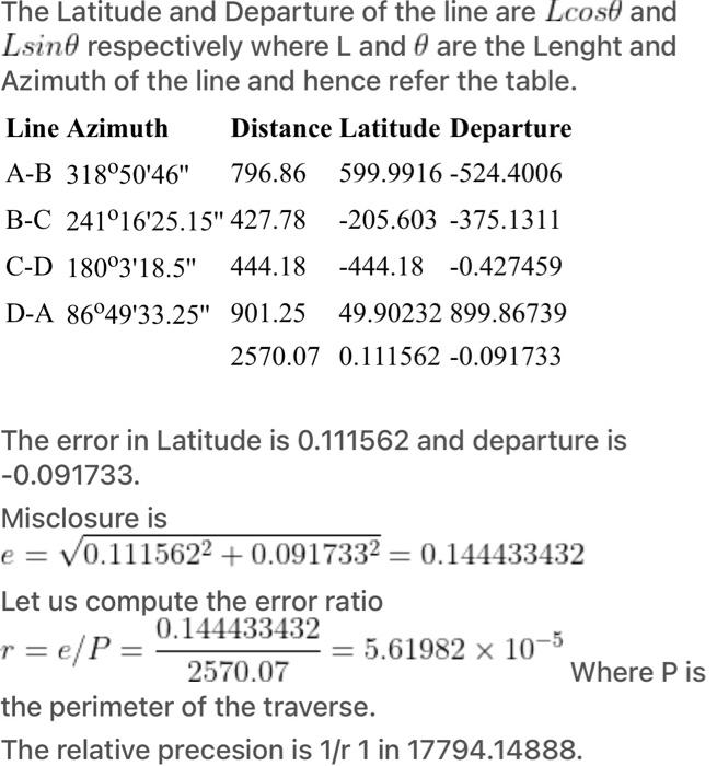 Solved accuracies for each angle and distance and error | Chegg.com