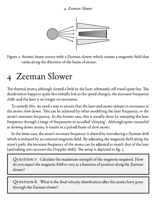 Solved 4 Zeeman Slower Figure 3: Atomic beam source with a | Chegg.com