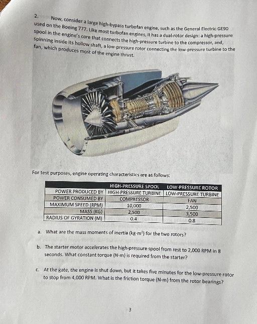Solved spool in the engine's core that connects the | Chegg.com