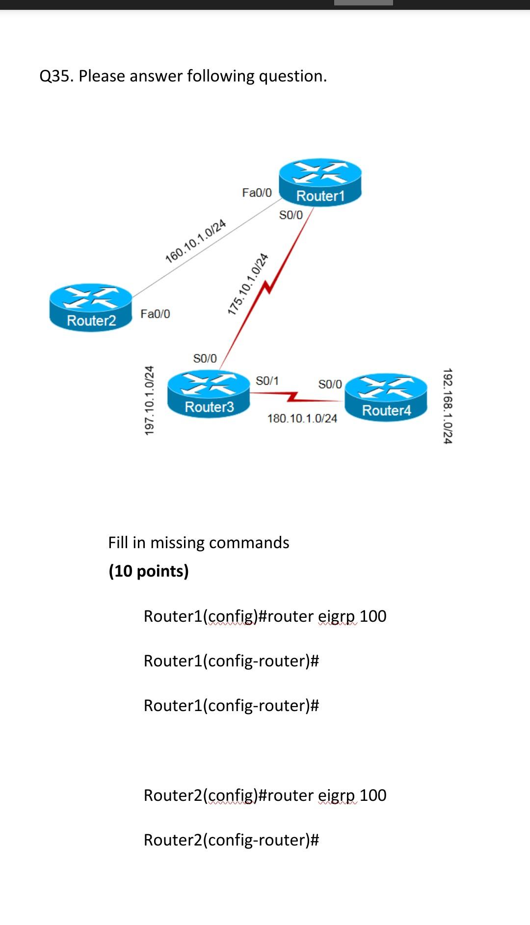 Solved Q31. Fill up the following tree to classify routing | Chegg.com