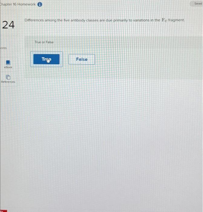 Solved Chapter 16 Homework i 24 oints eBook References | Chegg.com