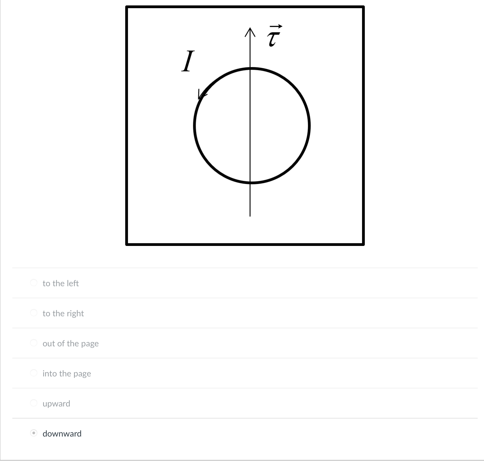 Solved A current-carrying loop experiences torque, as shown | Chegg.com