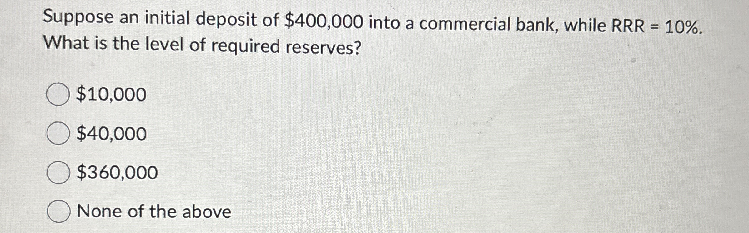 High Quality SOLUTION Suppose an initial deposit of $400,000 ﻿into a ...