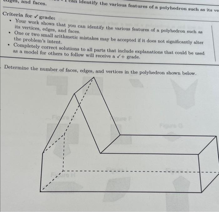 Solved Determine the number of faces, edges, and vertices in | Chegg.com
