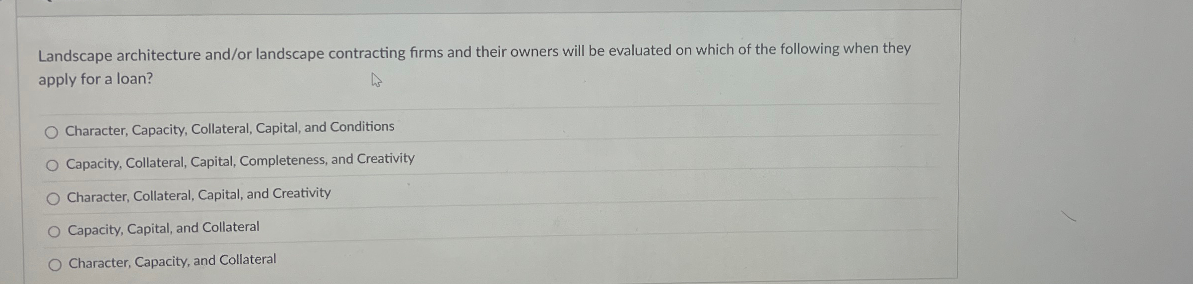 Solved Landscape architecture and/or landscape contracting | Chegg.com