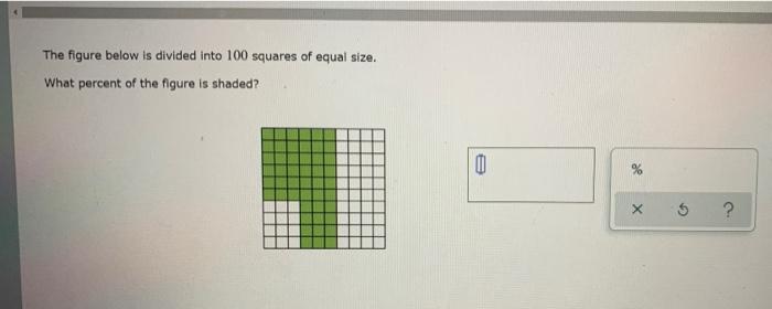 Solved The figure below is divided into 100 squares of equal | Chegg.com