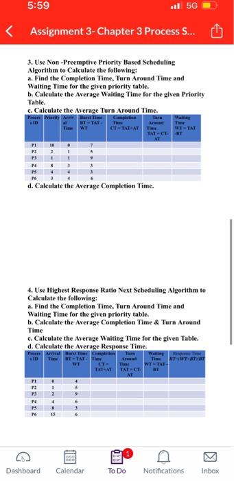 Solved 3. Use Non-Preemptive Priority Based Scheduling | Chegg.com