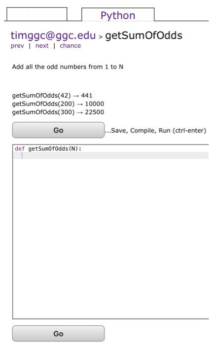 Solved pythonAdd all the odd numbers from 1 to | Chegg.com