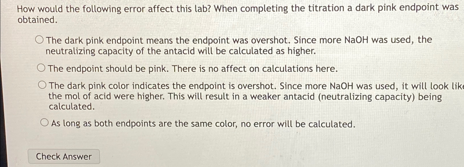 Solved How would the following error affect this lab? When | Chegg.com