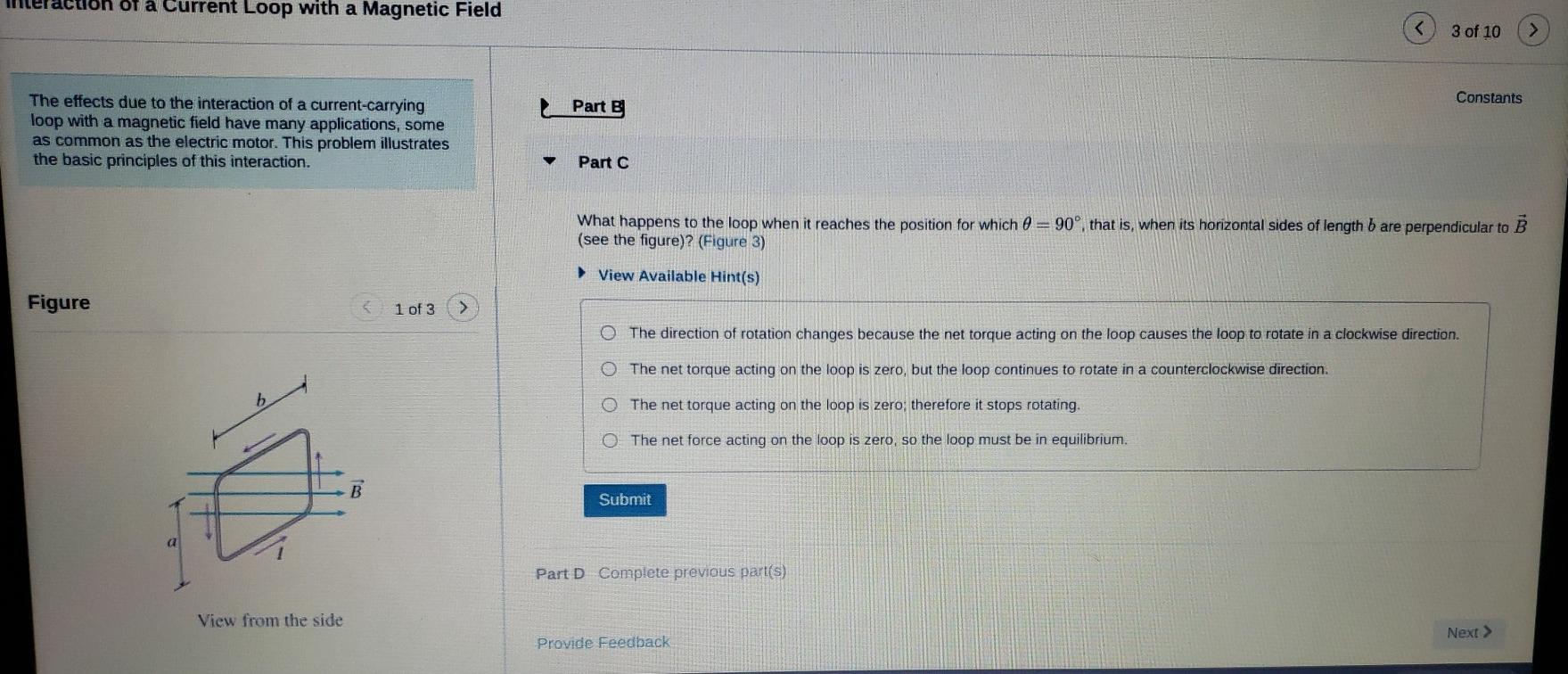 Solved Consider a current I that flows in a plane | Chegg.com