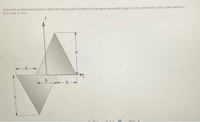 Solved Using the parallel-axis theorem, determine the | Chegg.com