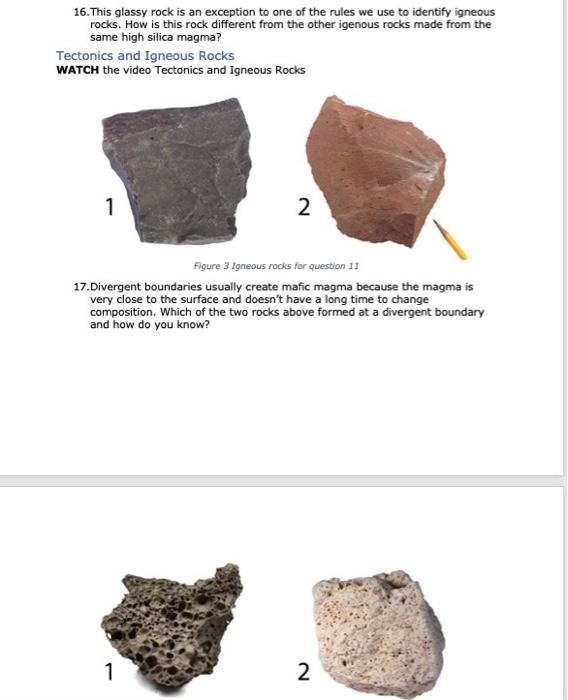 Solved 1. How do changes in temperature affect magma | Chegg.com