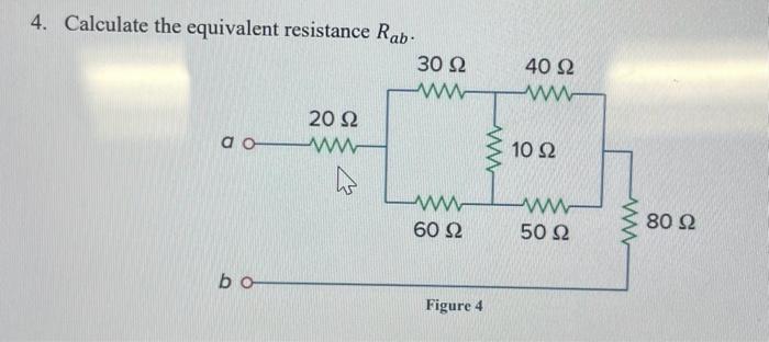 Solved 4. Calculate the equivalent resistance Rab. | Chegg.com