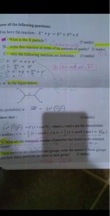 swer all the following questions: You have the | Chegg.com