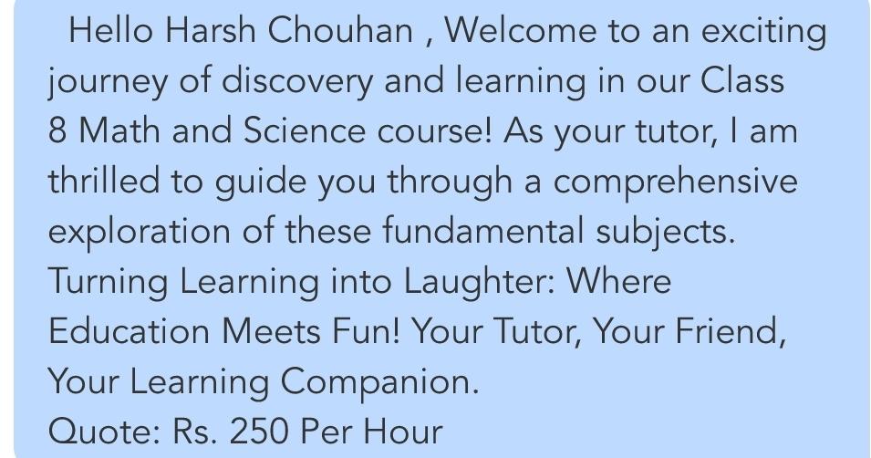 Solved Hello Harsh Chouhan, Welcome to an exciting journey | Chegg.com