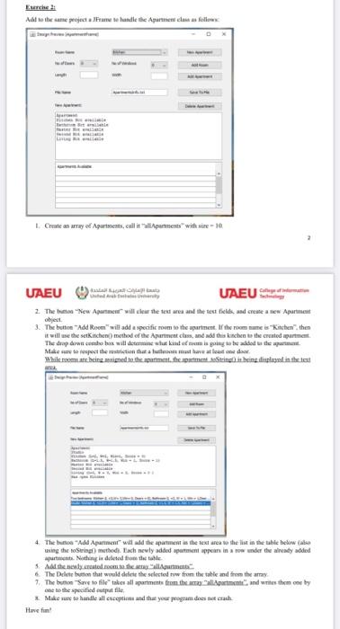 Solved Exercise 1: Create two classes according to the given | Chegg.com