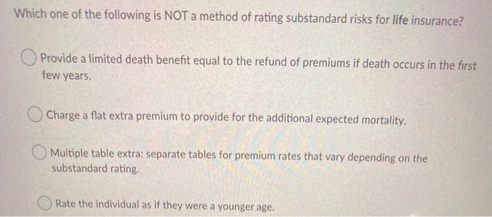 Solved Which one of the following is NOT a method of rating | Chegg.com