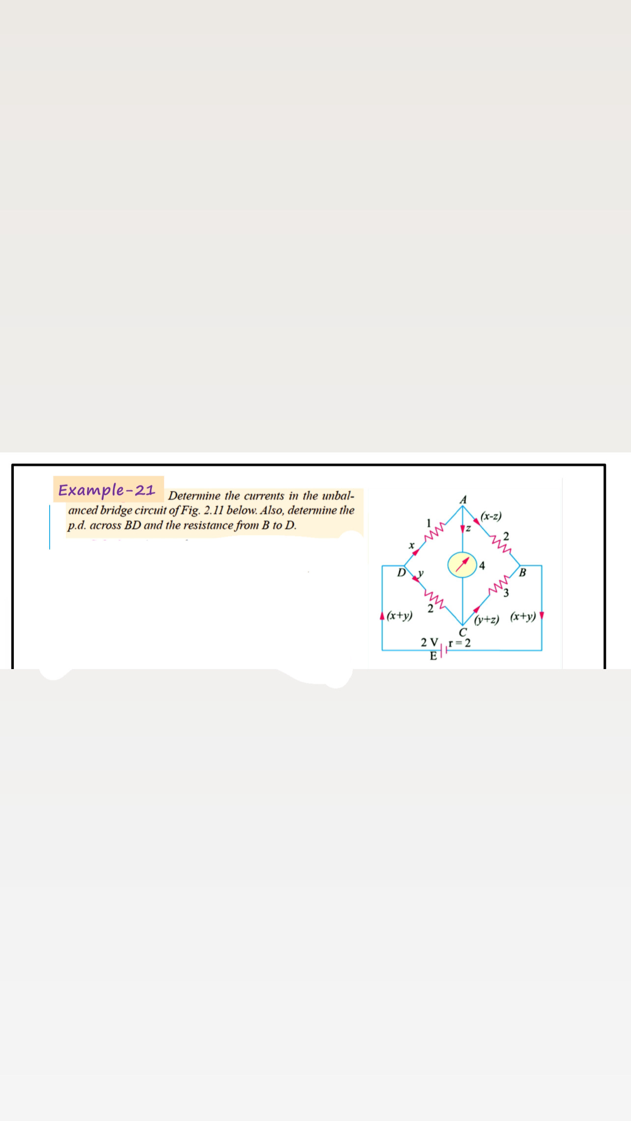 Solved Example-21 ﻿Determine the currents in the unbalanced | Chegg.com