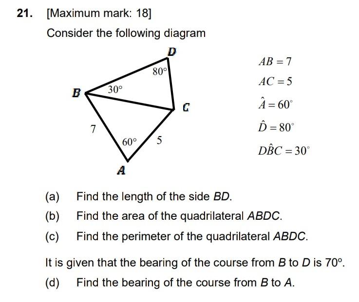 Solved 21. [Maximum mark: 18] Consider the following diagram | Chegg.com
