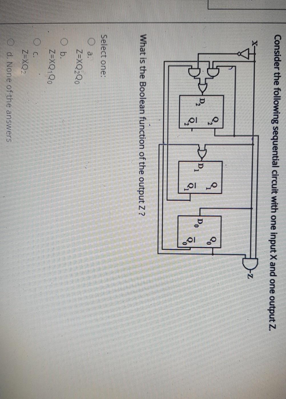 Solved Consider the following sequential circuit with one | Chegg.com