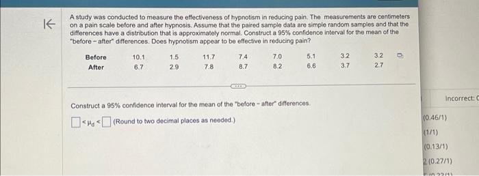 Solved A study was conducted to measure the effectiveness of | Chegg.com